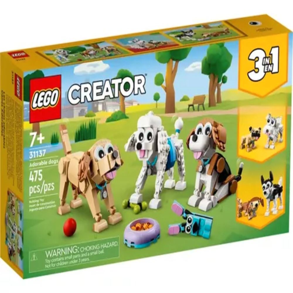 Lego Creator 31137 3 In 1 Perros Adorables 475 Pzs