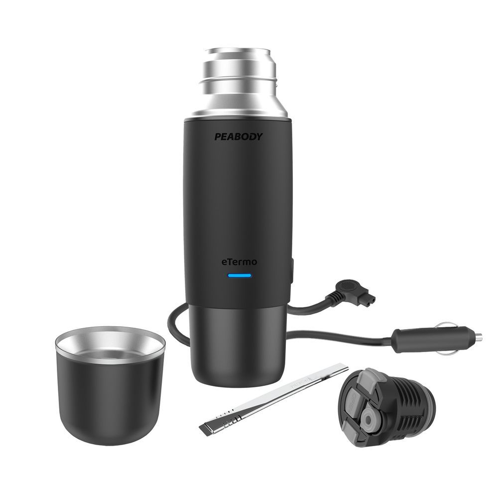 Termo Peabody Pe-etl500n E_termo - Negro 500ml 95w Inc Matebombilla para Auto
