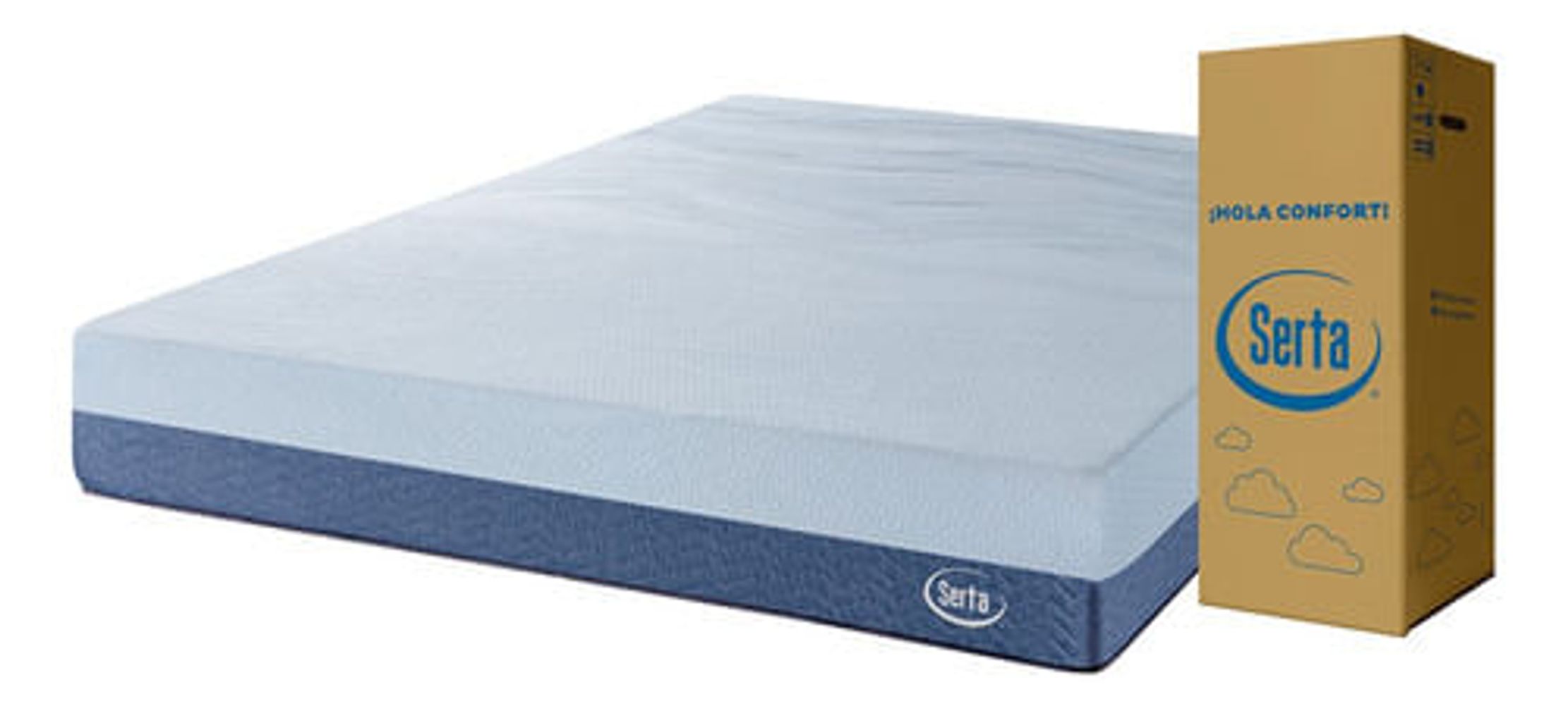 Colchón Serta Box Express Queen Size Espuma Alta Densidad