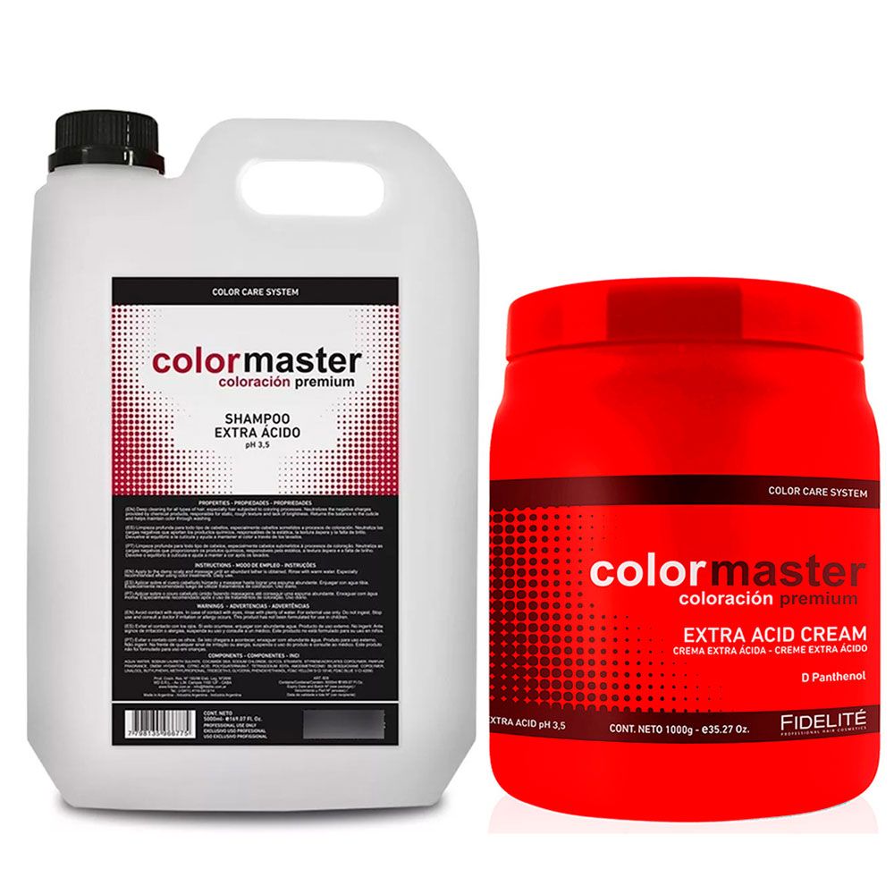 Fidelite Colormaster Shampoo 5000 + Mascara Acida 1000 G