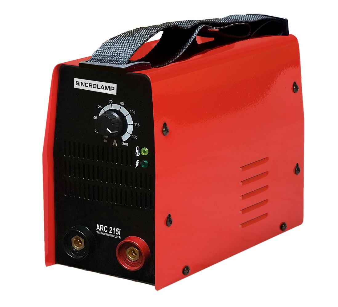 Soldadora Inverter MMA Sincrolamp Arc 215i 200 amp Rojo