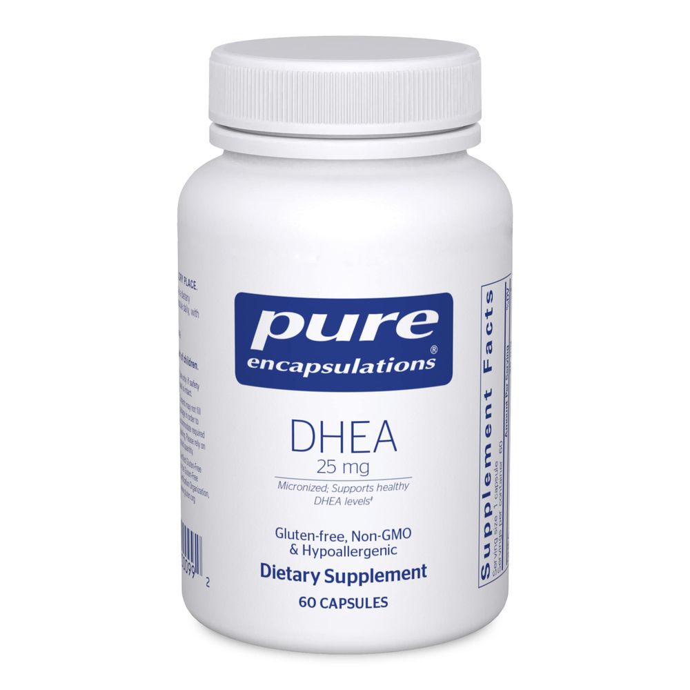 Suplemento de 25 mg de DHEA de Pure Encapsulations para el equilibrio ...