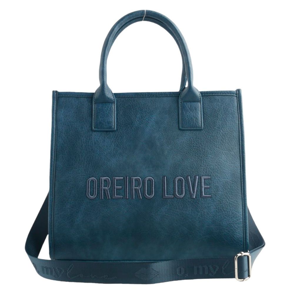 Cartera Oreiro Love PU Bordada Moda Urbana Uso Diario