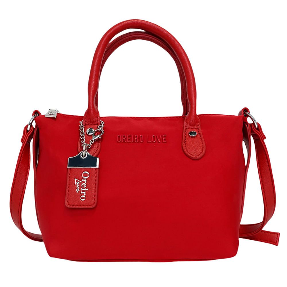 Cartera Oreiro Love Microfibra Amplia Urbana Diseño Moda