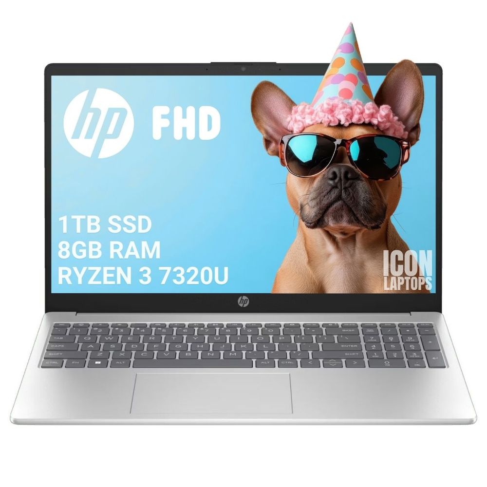 Notebook HP 15-FC0013 AMD RYZEN 3 7320U 1TB SSD 8GB 15.6 FHD WIN11