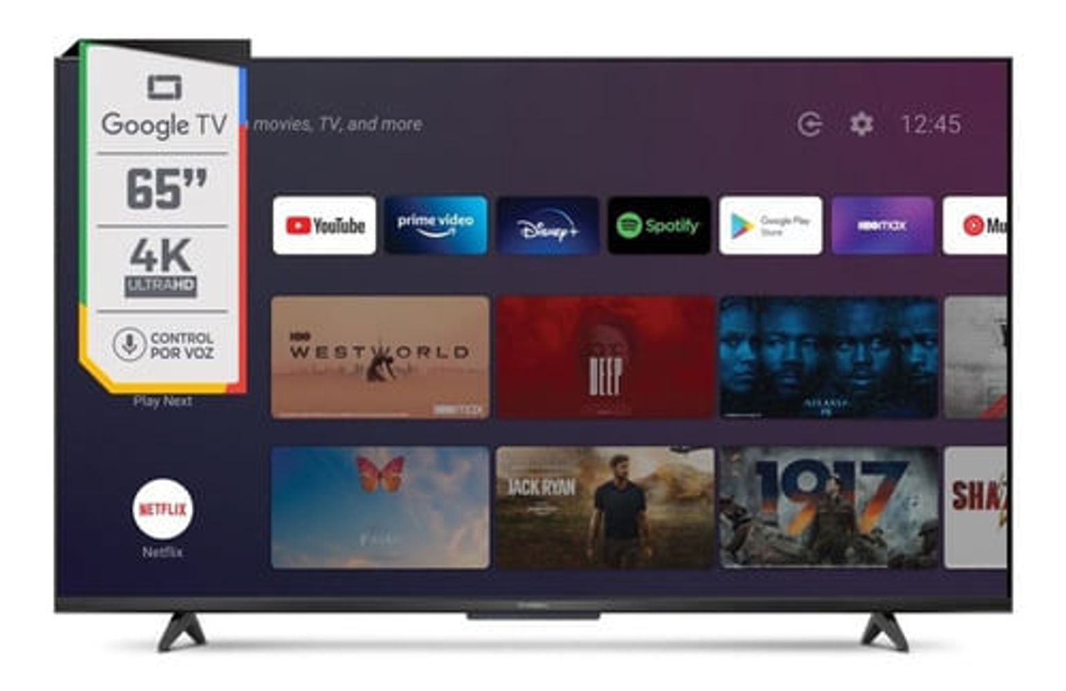 Televisor Hitachi 65 4k Cdh-le654ksmart24 Google Tv