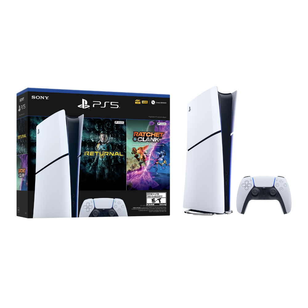 PS5 Sony Slim Digital + 2 Juegos