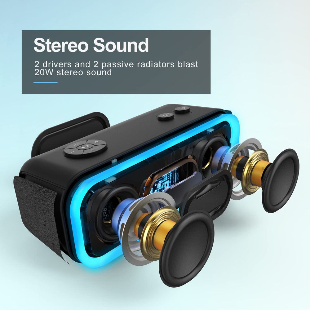 Altavoz Bluetooth DOSS SoundBox Pro 20W Stereo Sound Blue
