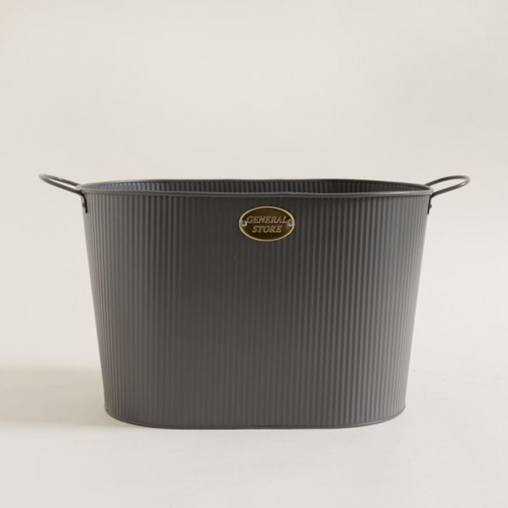 Frapera de Metal Gris General Store 48X27X24 Cm