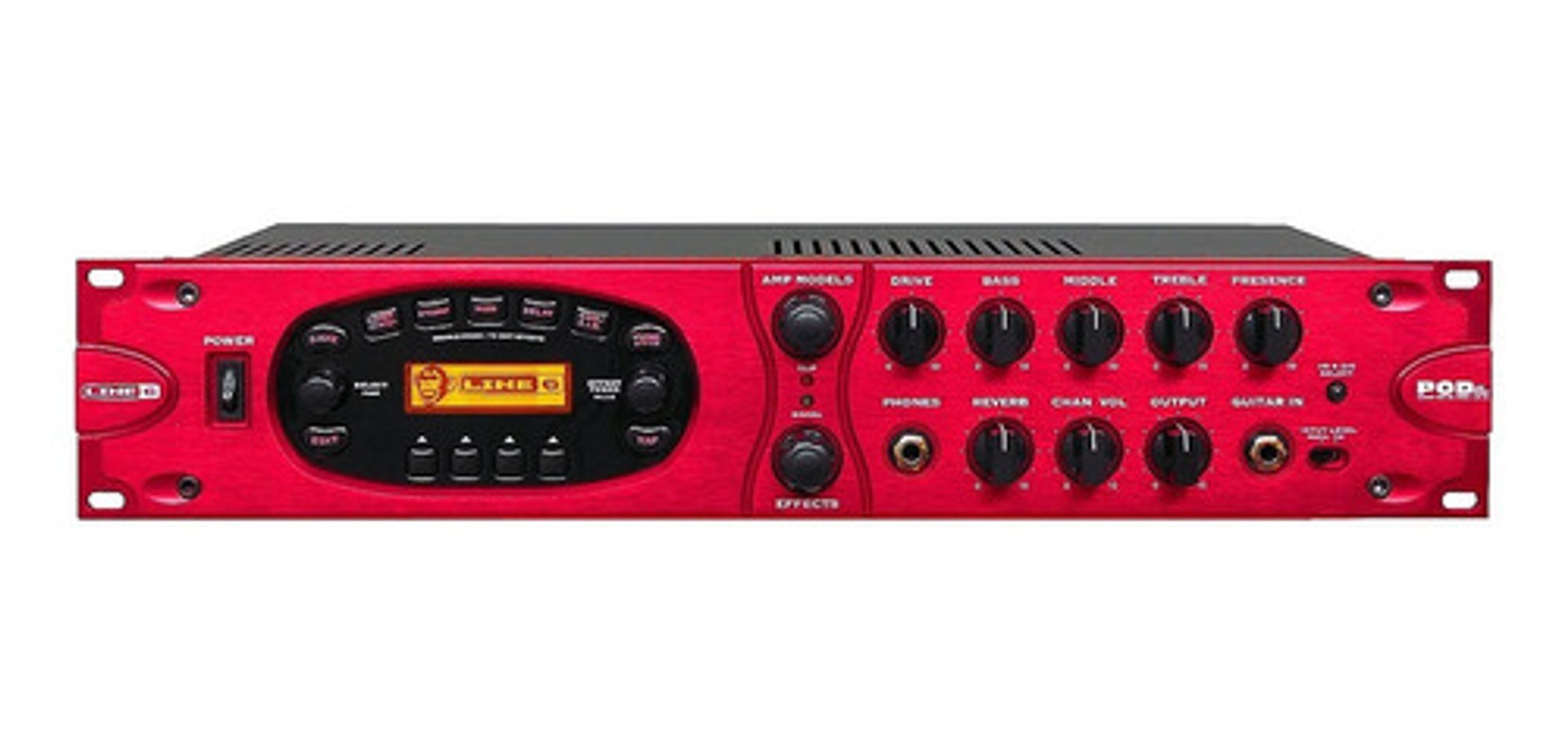 Multiefectos Line 6 Pod Xt Pro para Guitarra Color Rojo