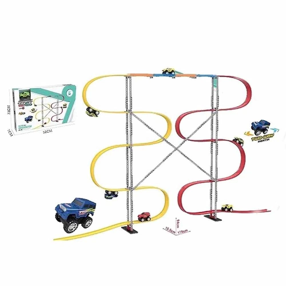 Pista de Autos Magnetica Inercial con 264 Piezas