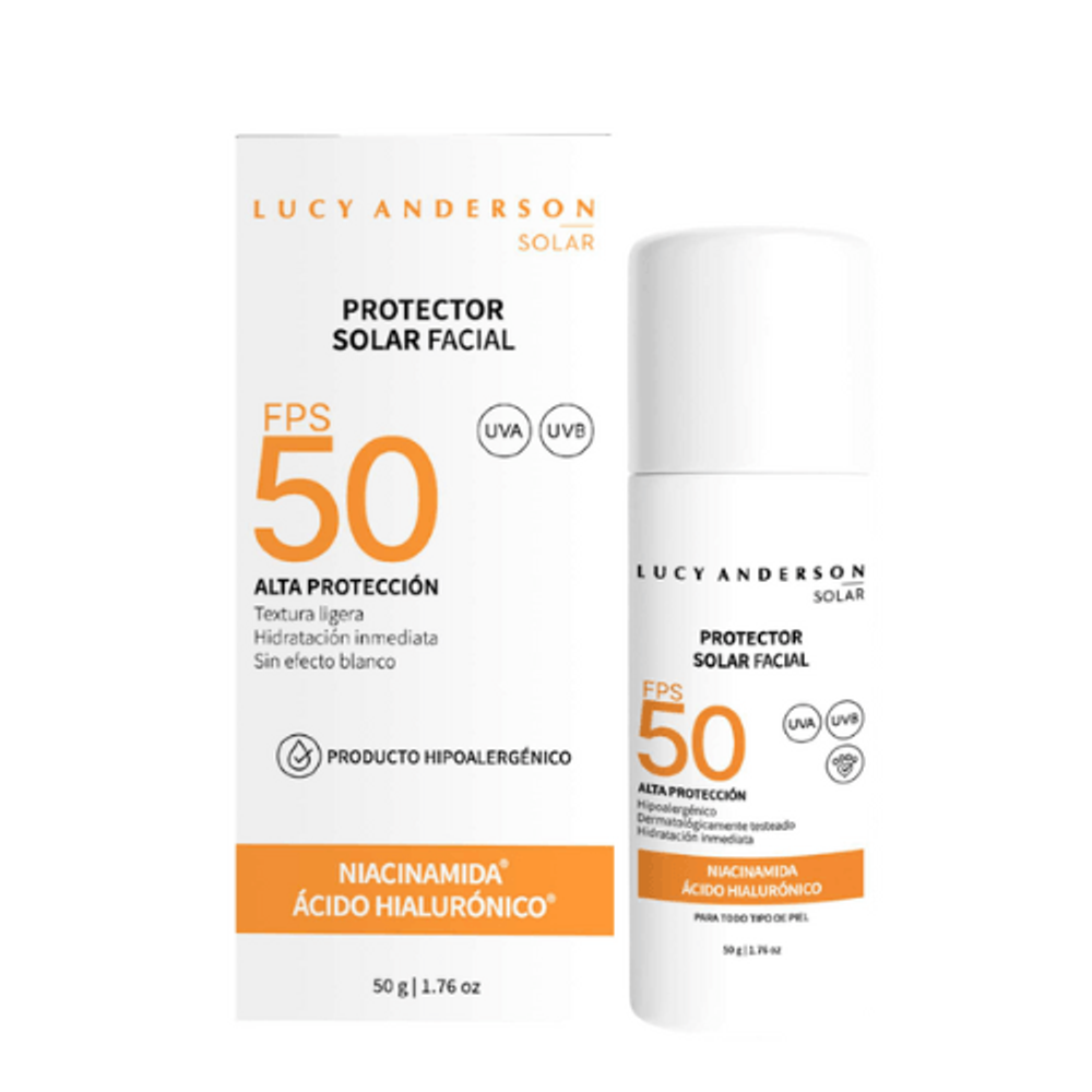 Protector Solar Facial 50Fps Alta Protección Lucy Anderson