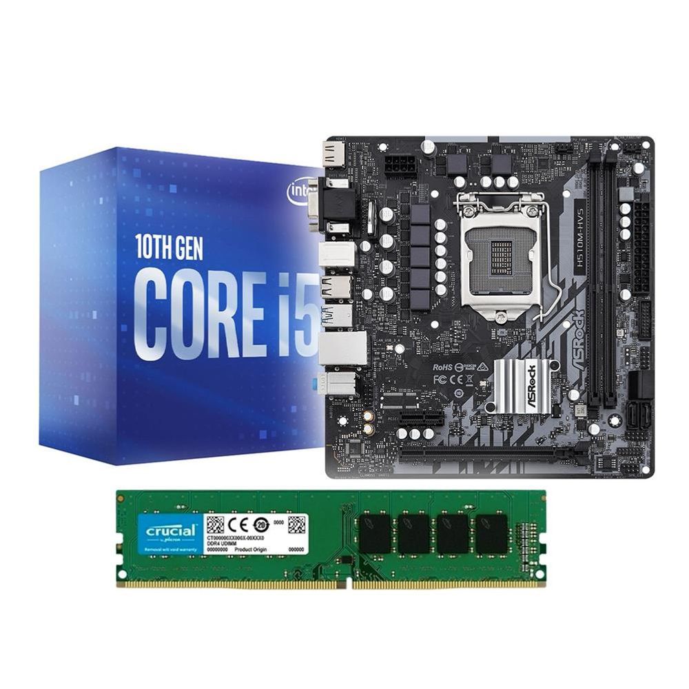 Kit Actualizacion Intel I5-10400 + Asrock H510m-hvs R2.0 + 8gb Ddr4 2666