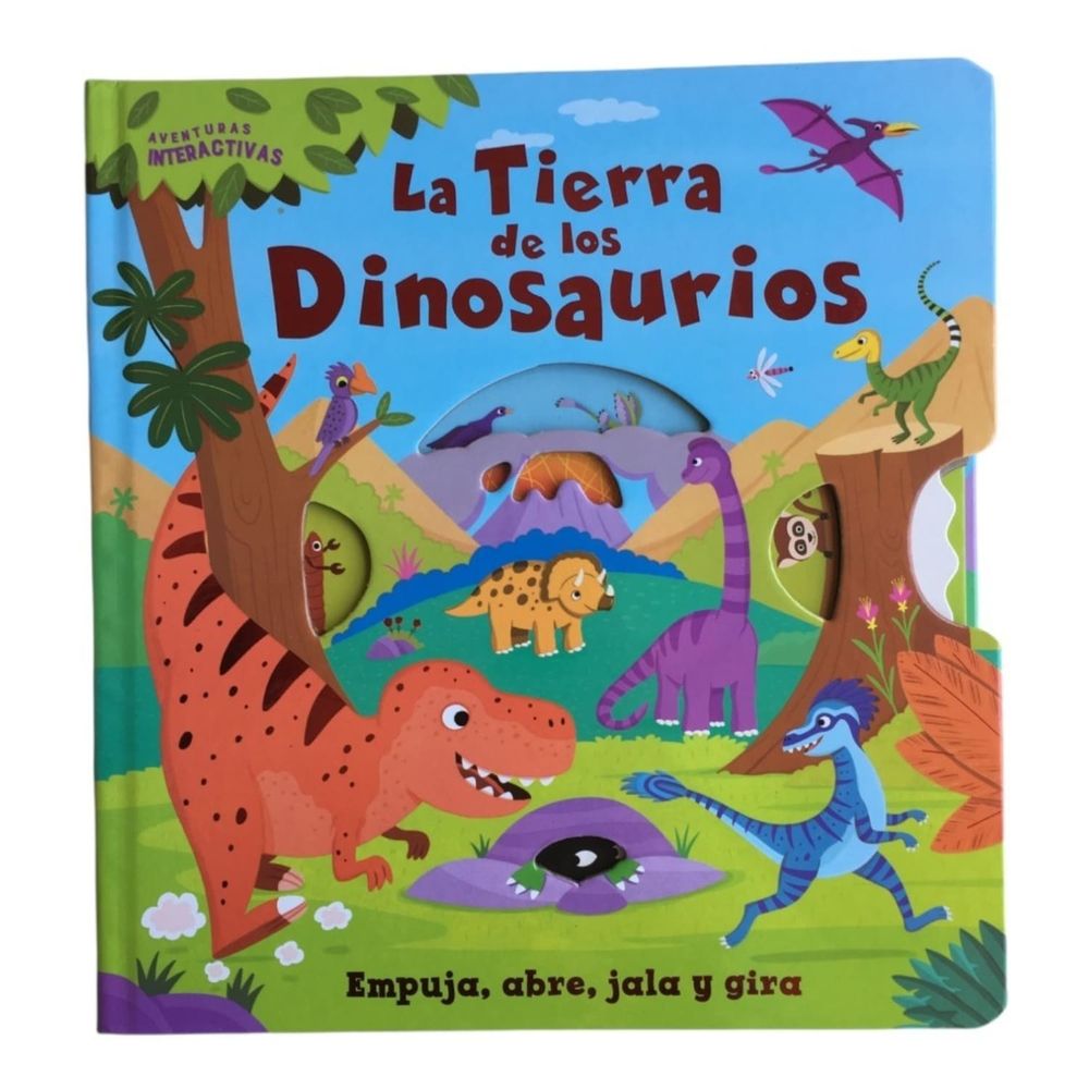 Libro Interactivo Con Solapas La Tierra De Dinosaurios Infantil
