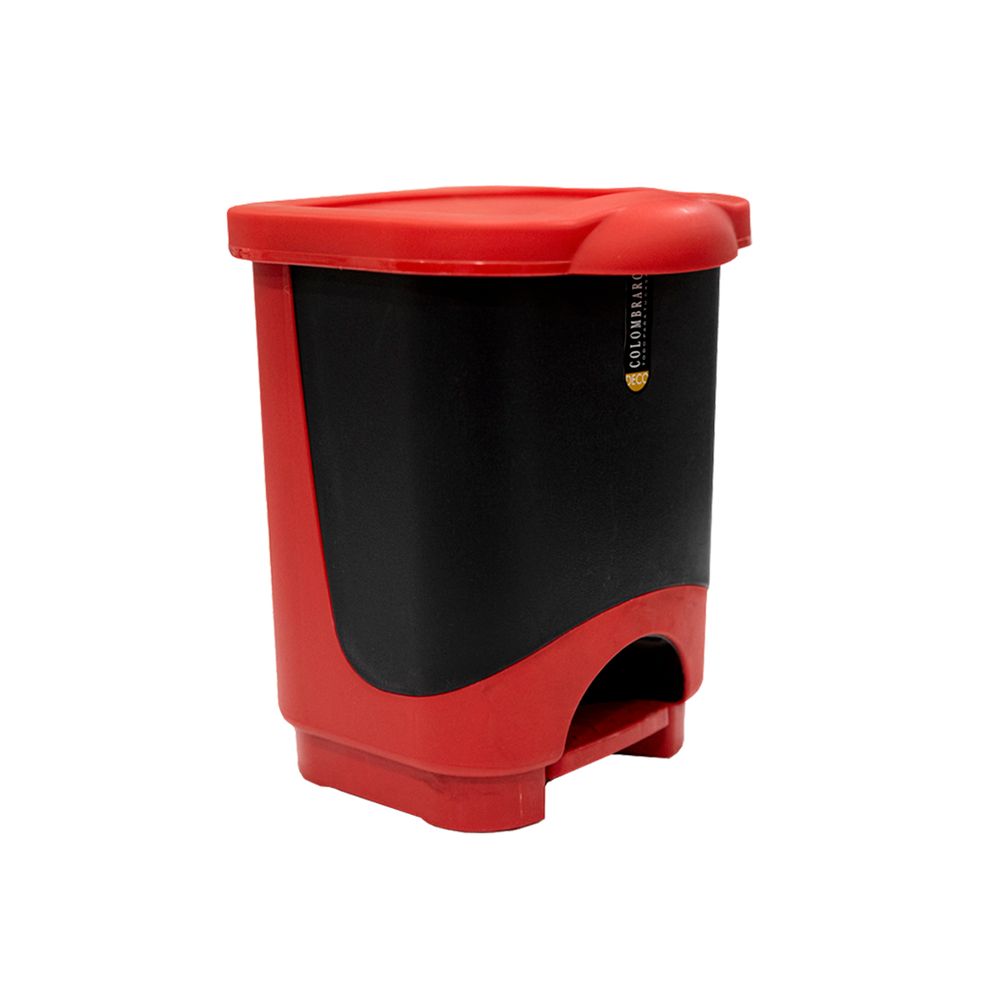 Tacho Recipiente Residuos A Pedal Luxury 25 Lts Rojo - Colombraro