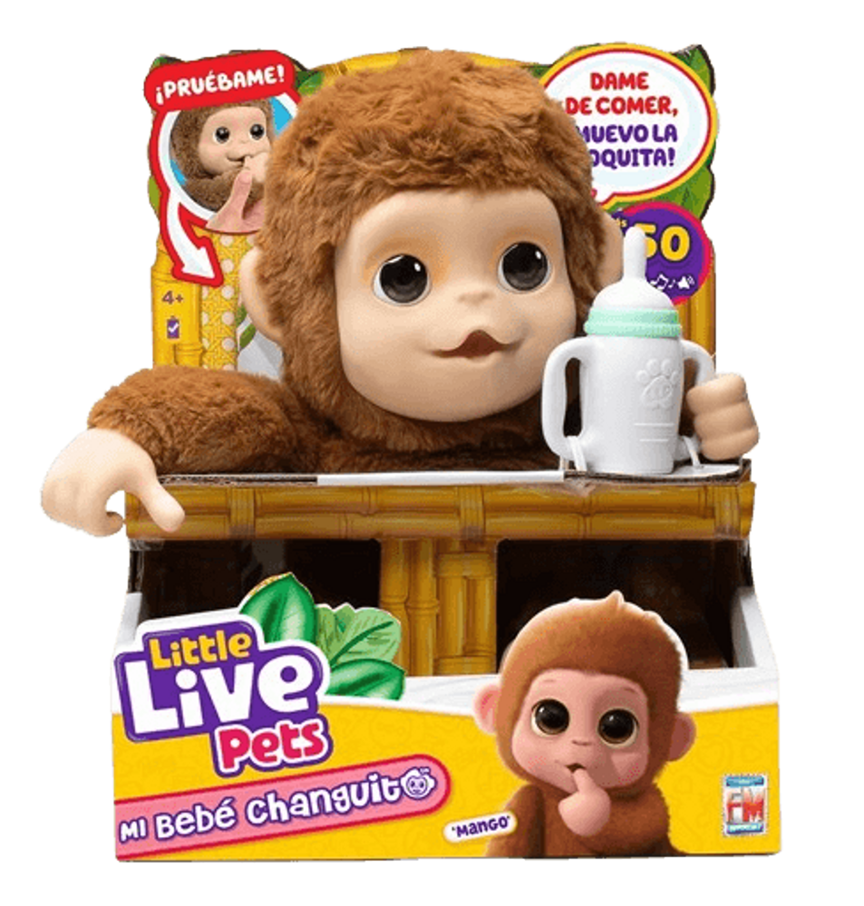Little Live Pets Cozy Dozy My Baby Monkey Mango Monito Interactivo 26558