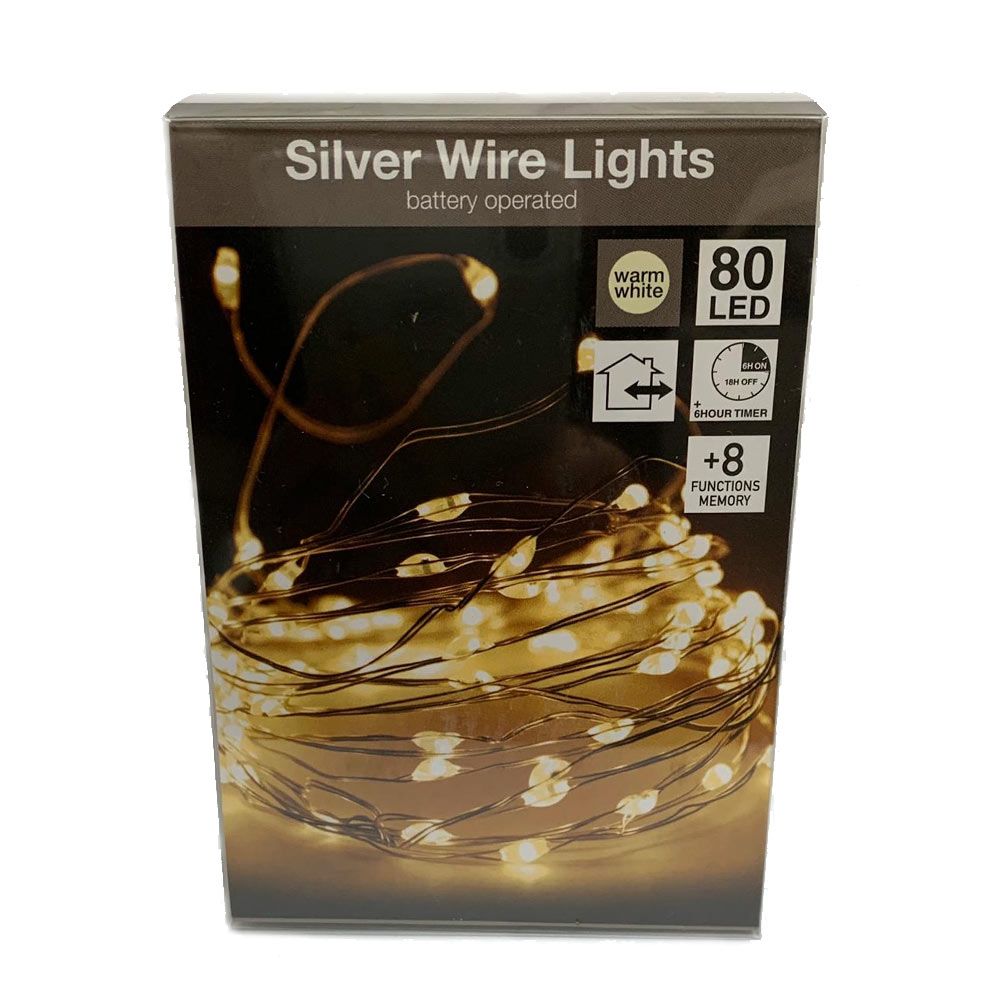 Luces BL led x 80 calida 8 funciones