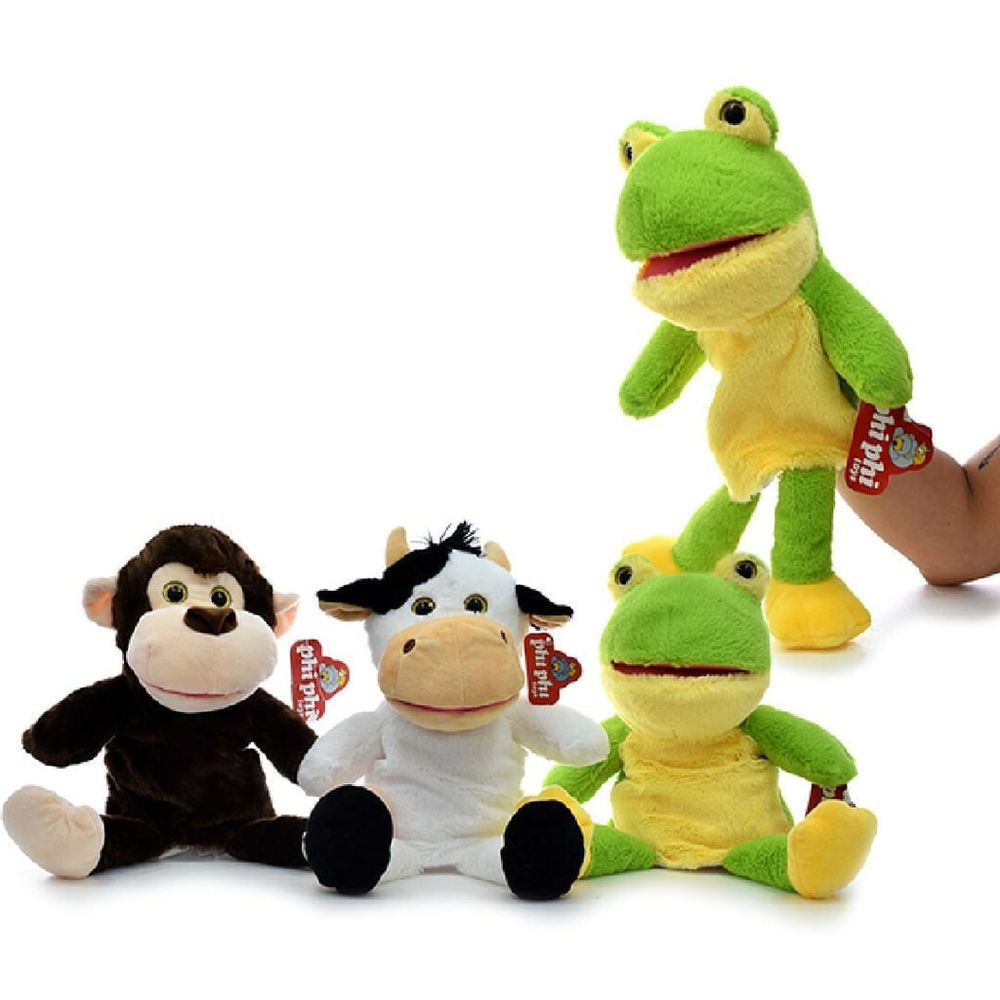 Peluche TíTere De Mano Mueve Boca Animales Phi Phi Toys 1622 Vaca