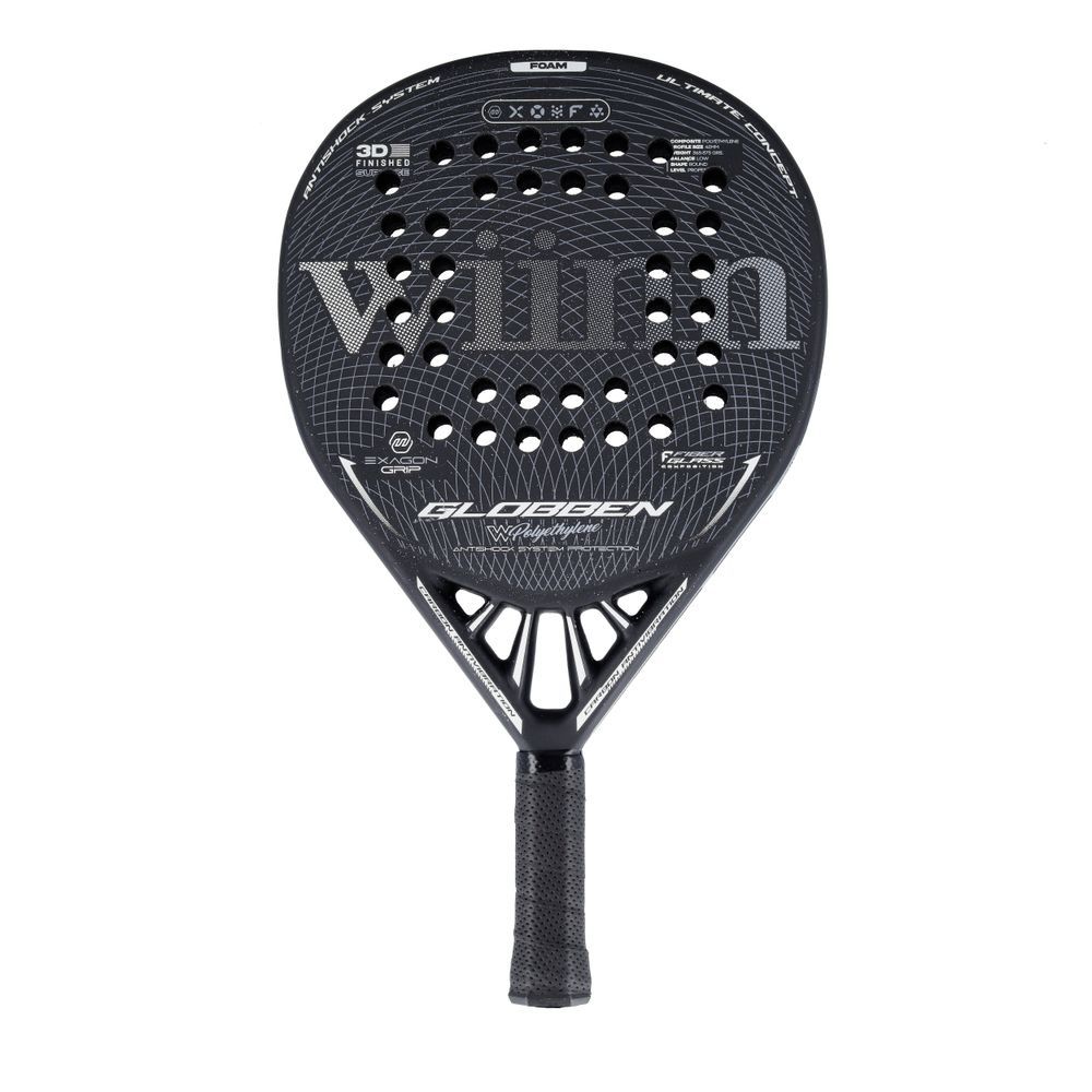 Paleta de Padel Wiinn Globben Foam 38mm Negra