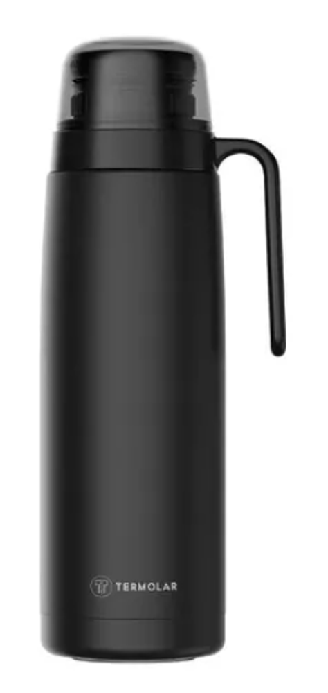 Termo Termolar Revolution Negro 1lts Acero Inoxidable Matero