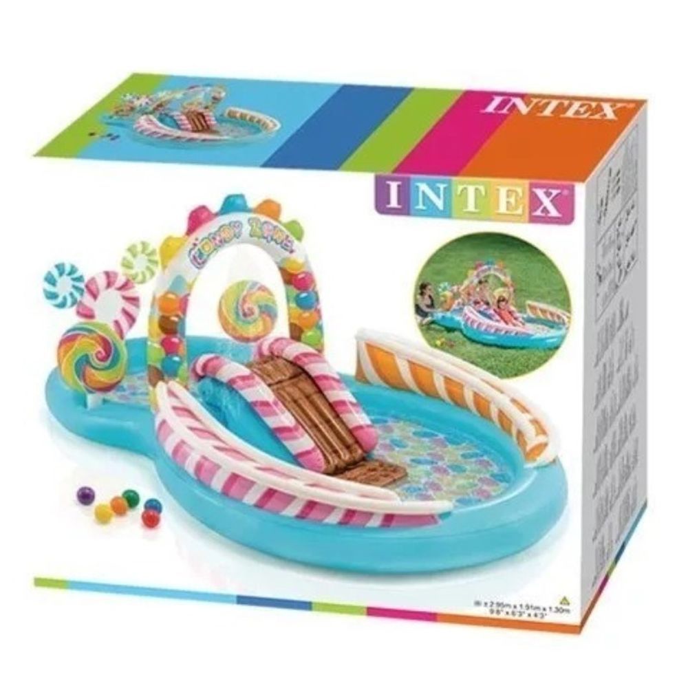 Playcenter Inflable Intex Candy Zone Agua Pileta Caramelos