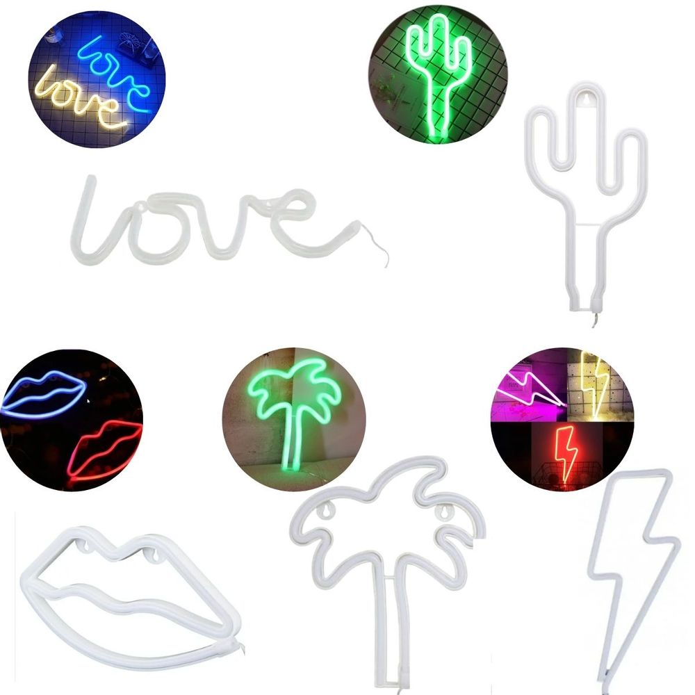 Cartel luz de neon led - Diseño Rayo Rojo