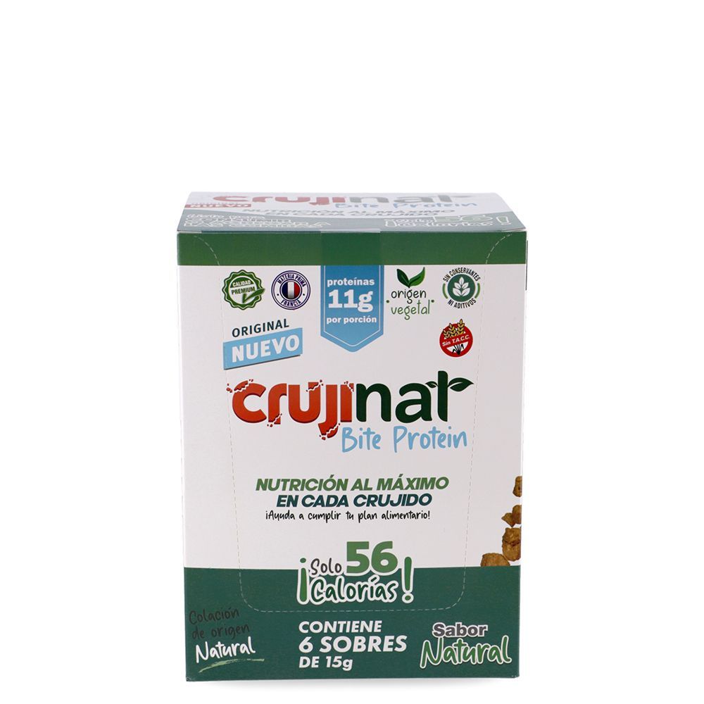 CRUJINAT® Snack saludable de origen vegetal Caja x 6 Sobres