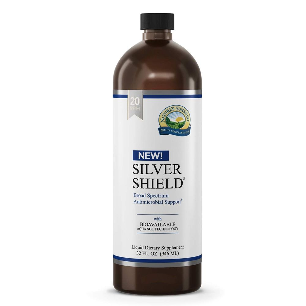Natures Sunshine Silver Shield Liquid, 32 onzas