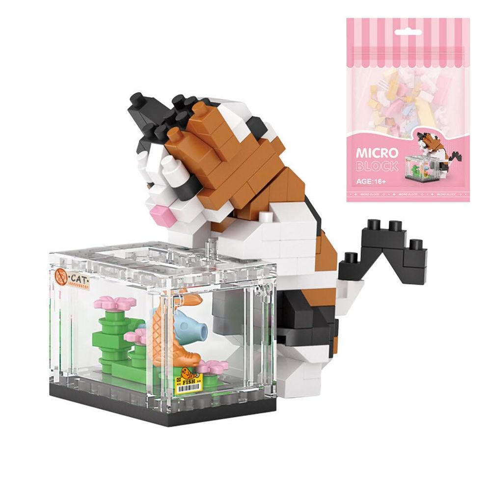 Set de bloques de construcción Aetheria Mini Blocks Cat, 160 piezas