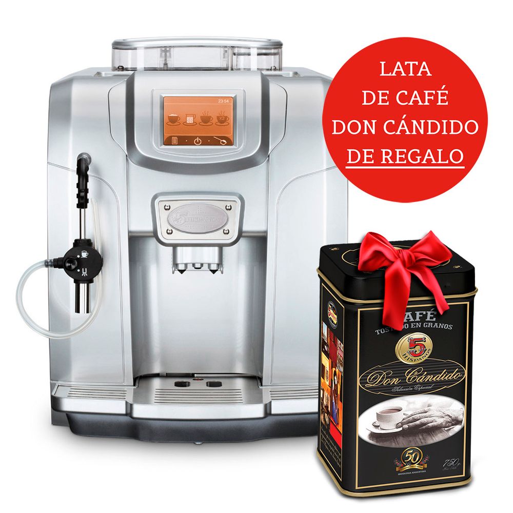 Cafetera Espresso Automática ME712 Silver + Café Don Cándido
