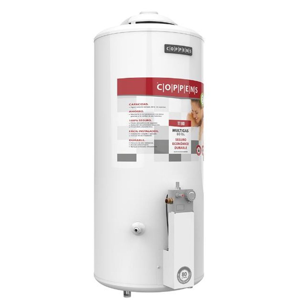 TERMOTANQUE COPPENS TT-80 - 80 LTS PIECOLGAR C SUP MG