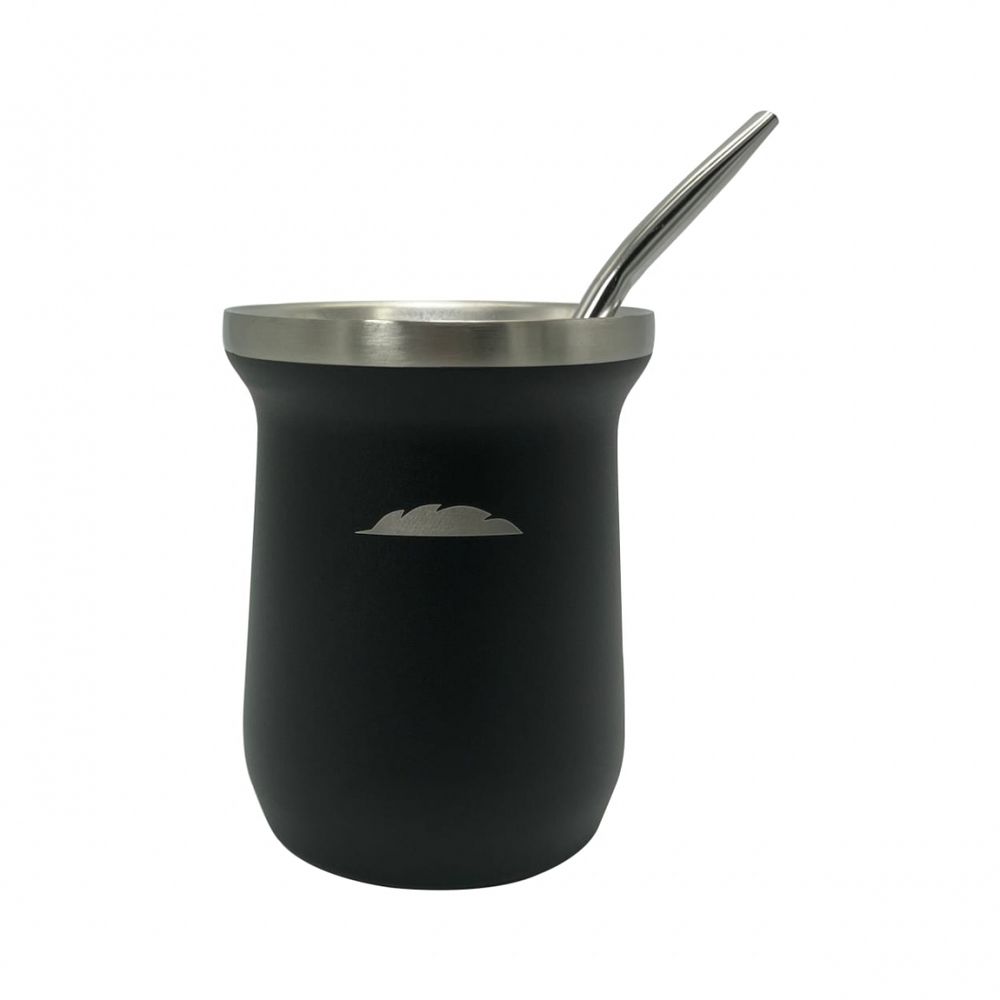 Mate Acero Inoxidable Térmico Clásico Negro