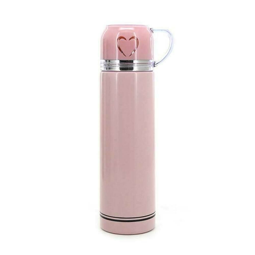 Termo 500ml Acero Inoxidable Color Rosa- Trendy