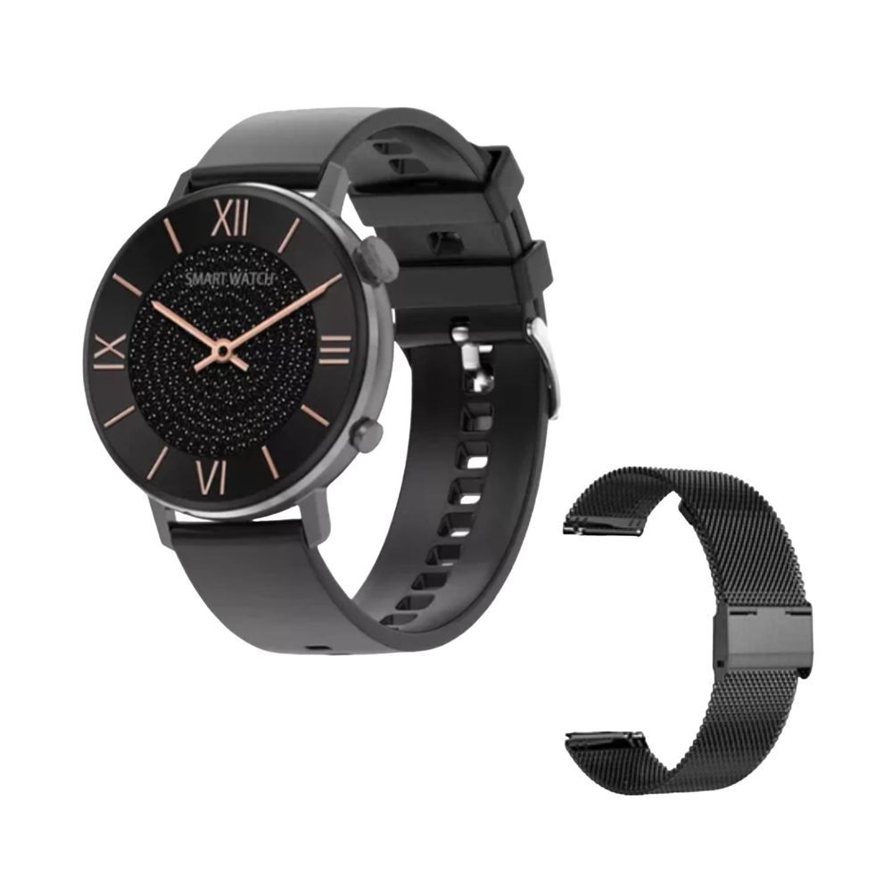 Reloj Inteligente Smartwatch Dt 88 Max Doble Malla Negro