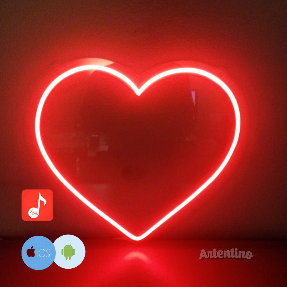 Cartel Neon Led Corazón 220v