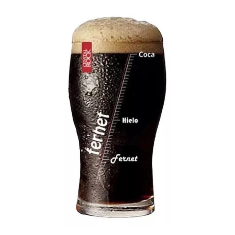 Vaso Fernet Pinta Decorado Medida Justa 540 Ml Crystal Rock