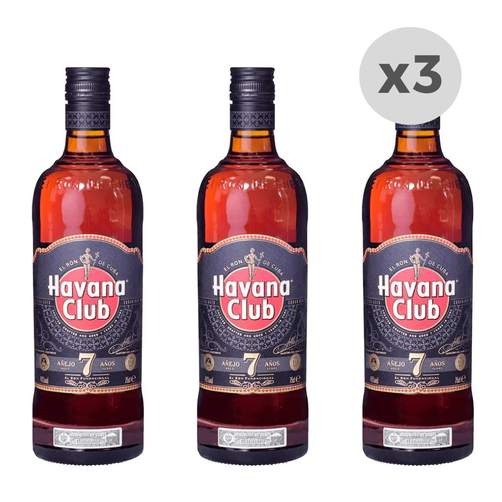 Ron Havana Club 7 Años Botella 700ml x3