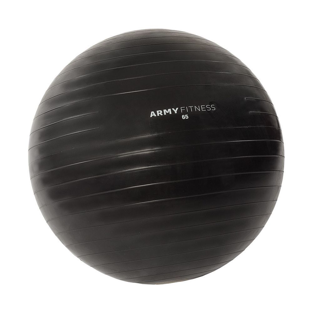 Fitball 65 cm Color:Negro ARMY Fitness