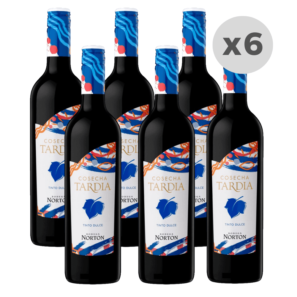 Vino Norton Cosecha Tardía Tinto Dulce 750ml x6