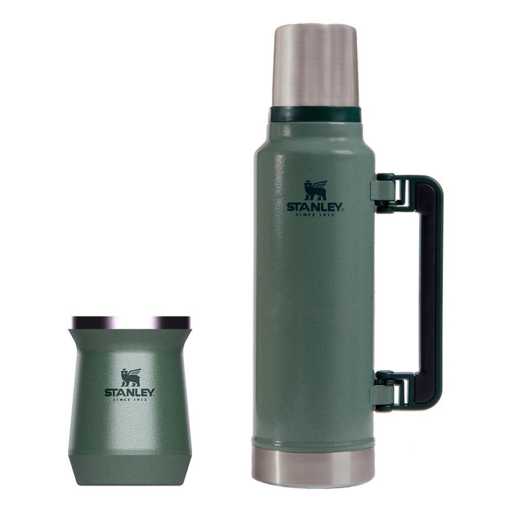 Combo Stanley Original Termo 1.4 Lts Y Mate Colores Color Verde