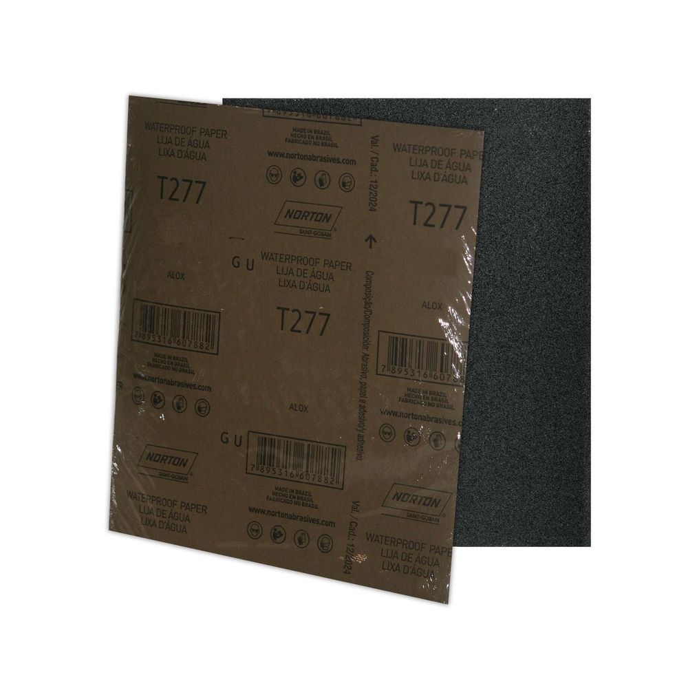 Lija Al Agua Grano 80 X5 Unidades Norton T277