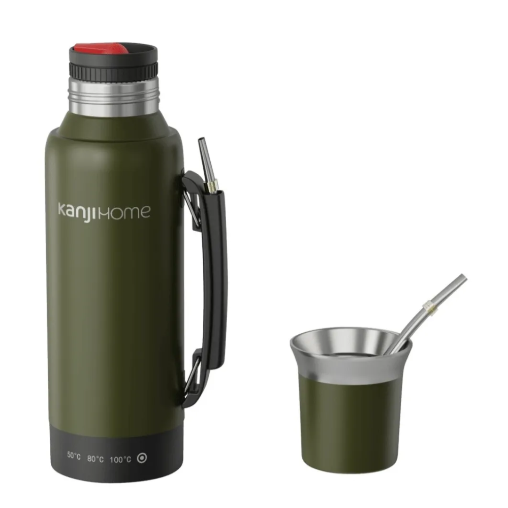 Termo Eléctrico Kanjihome T-Mate + Bombilla + Mate 1000W Color Verde