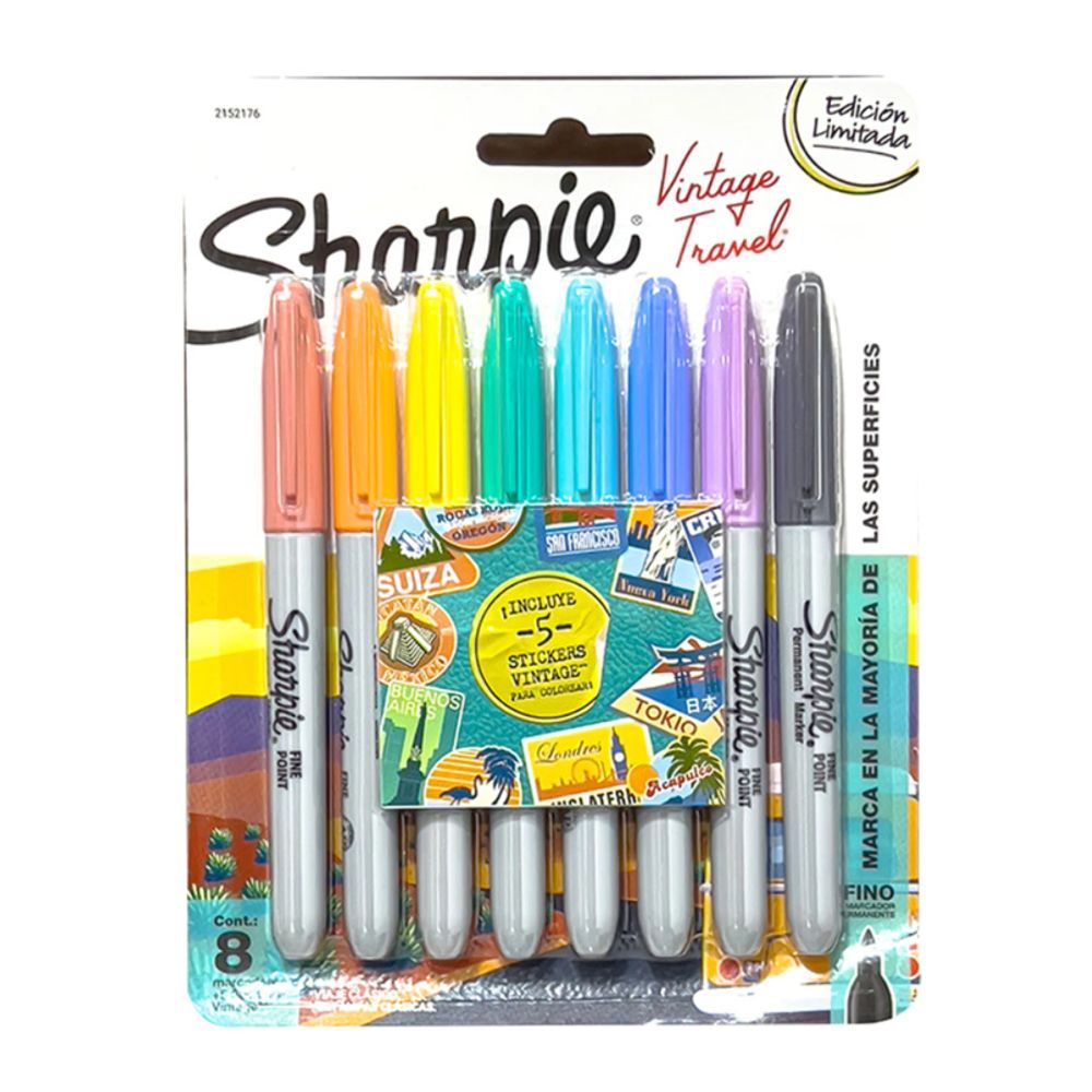 Marcadores Sharpie Vintage 8 Unidades