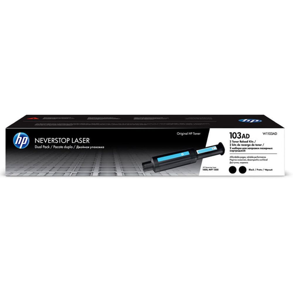 Toner HP Kit Recargable Dual Neverstop 103AD Negro