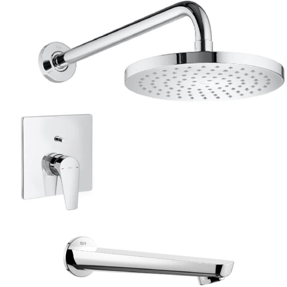 Griferia Roca Atlas Ducha Monocomando Embutir Con Transf
