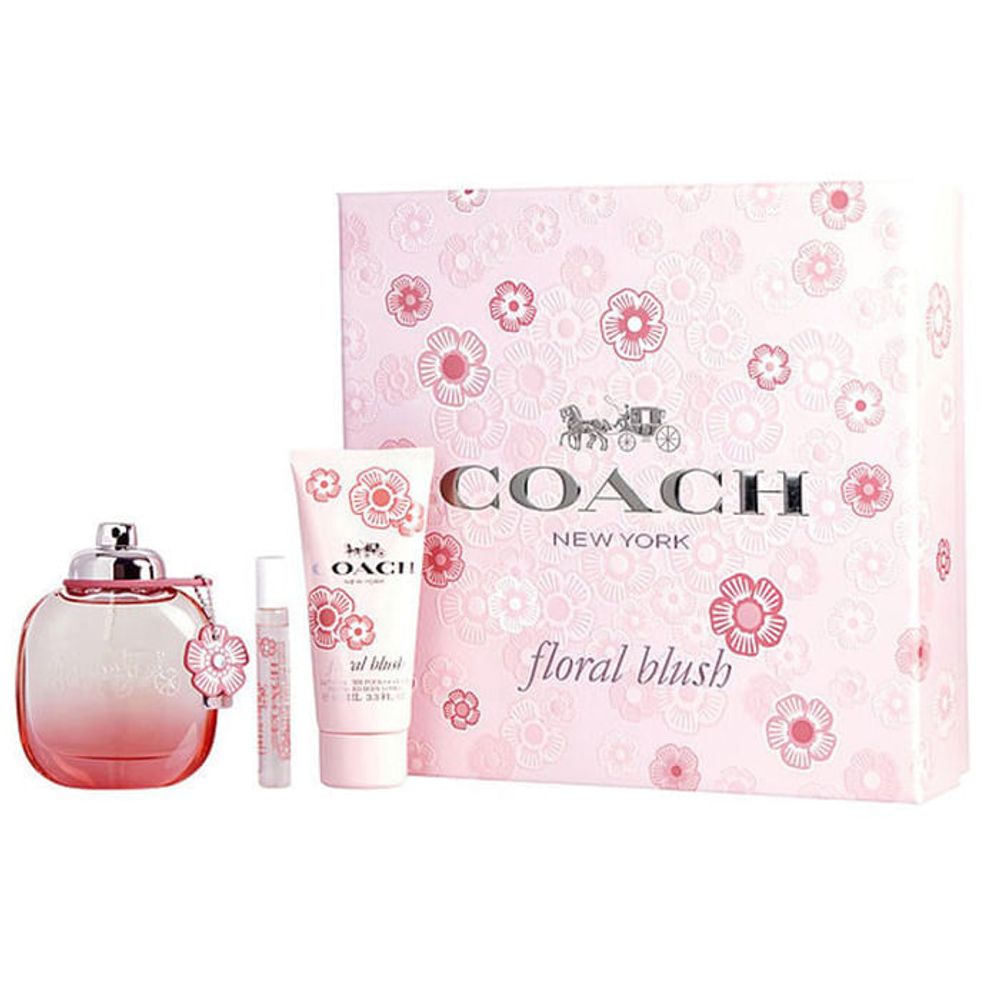 Set Coach Floral Blush Edp 90 ml + Body Lotion 100 ml + 7,5 Ml Mini