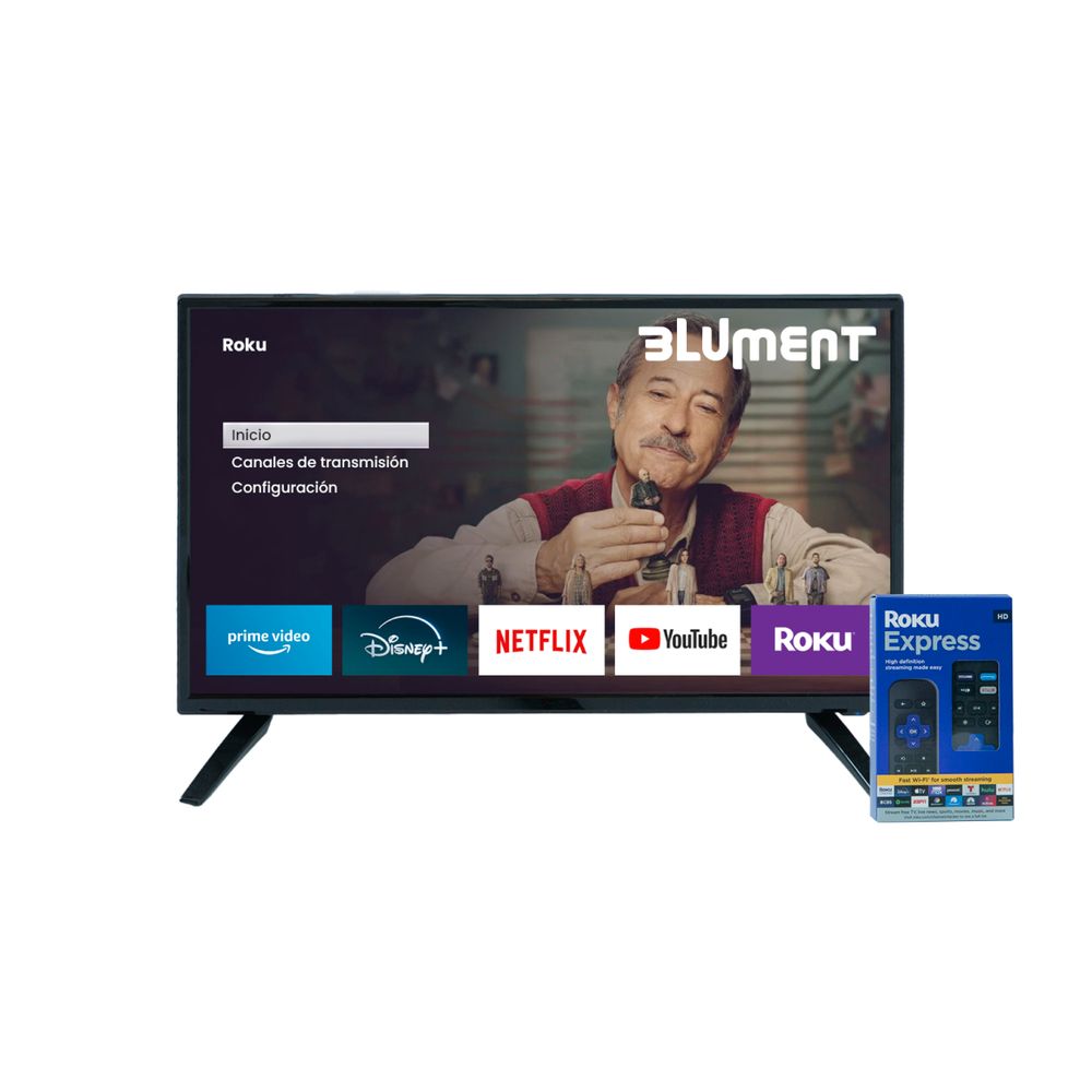 TV LED HD 28 PULGADAS BLUMENT + TV BOX 4k Android TV 13 512g