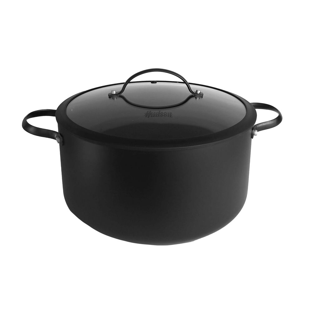 Cacerola Olla 28 cm Hudson Total Black Apto Induccion