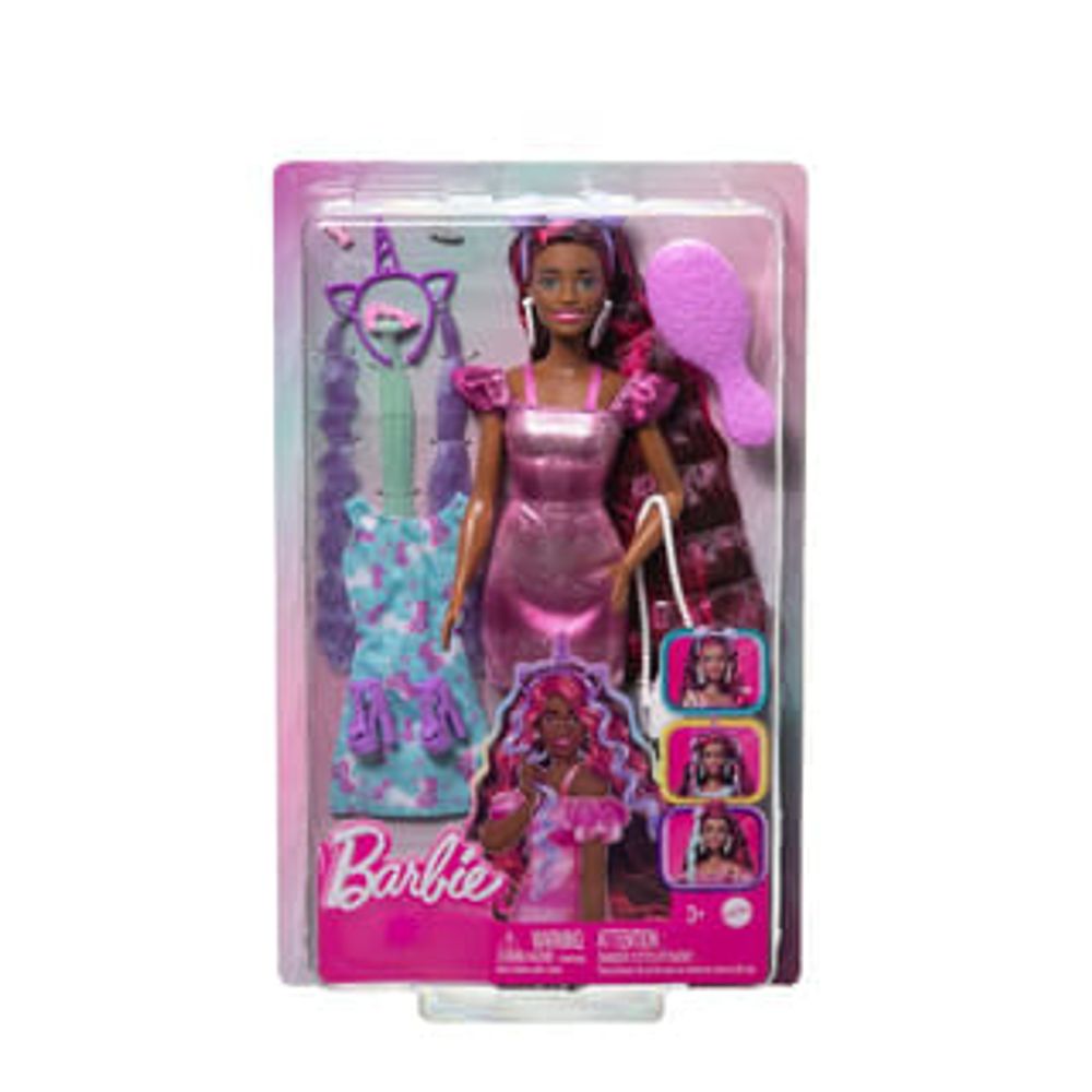 Barbie Fun and Fancy Hair - Mattel HKT95-Morocha