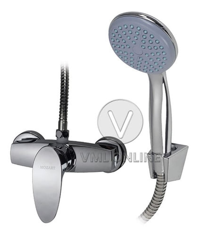 Ducha Monocomando Sin Transferencia Cromada Abs Plastica